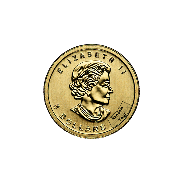 1 10 Oz Canadian Gold Maple Leaf Coin Random Year From PIMBEX 